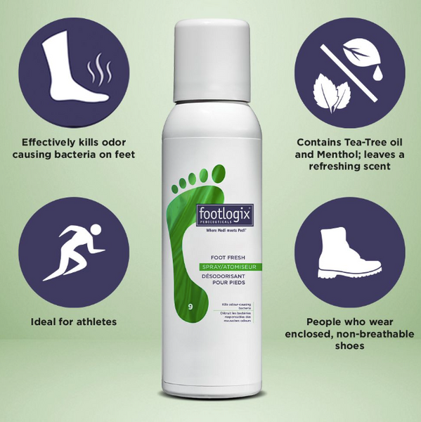 FOOTLOGIX FOOT FRESH DEODORANT SPRAY 125ML – Bronzed Goddess