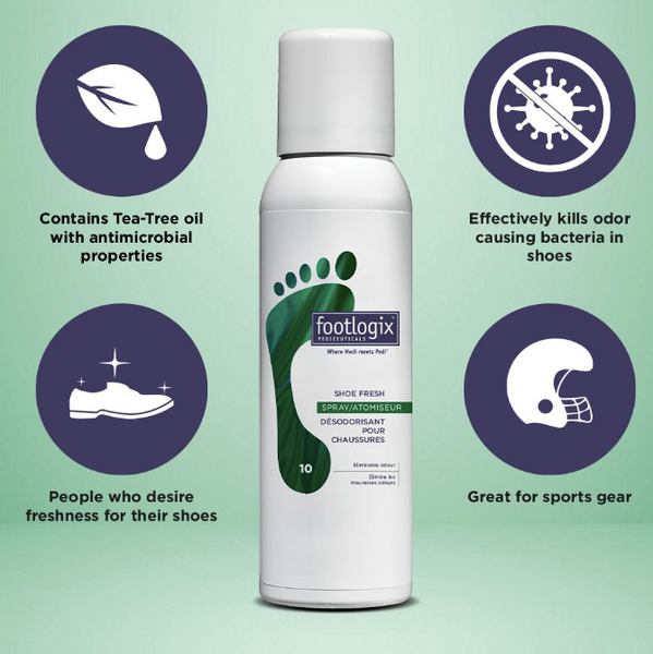 FOOTLOGIX SHOE FRESH DEODORANT SPRAY 125ML – Bronzed Goddess